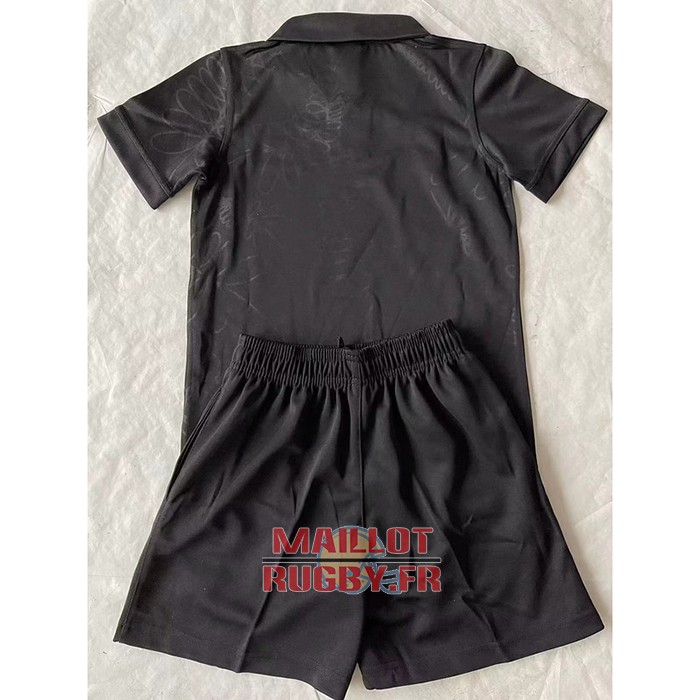 Nouveau Maillot Enfant Kits All Blacks Rugby 2024 Noir replica